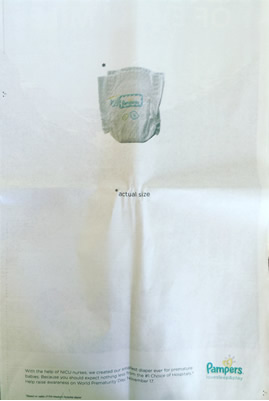 How Pampers Draws Massive Attention With This Tiny Ad | Carmine Gallo